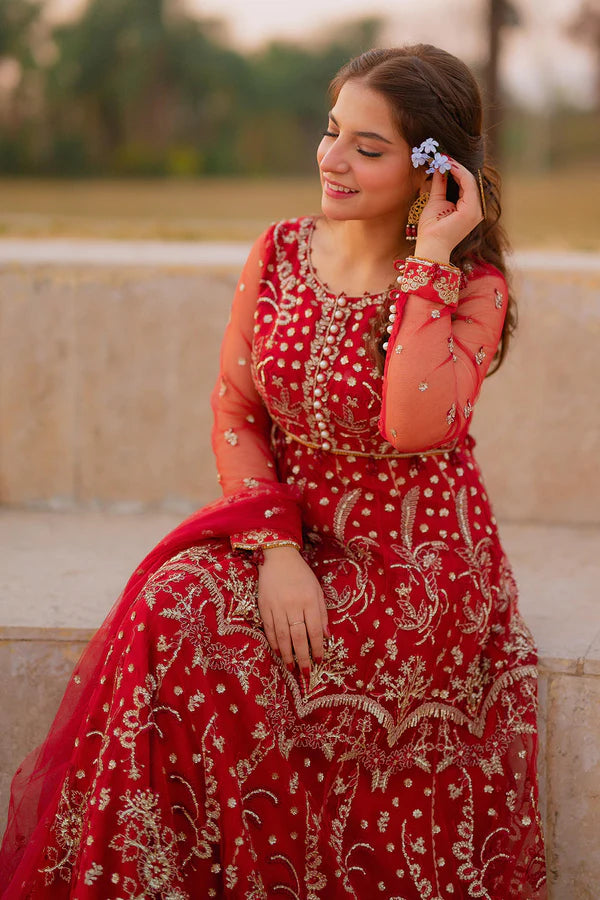 Luminous By Saad Shaikh Unstitched 4 Piece Embroidered Net Suit SSK23L – D & M COLLECTION AND ...