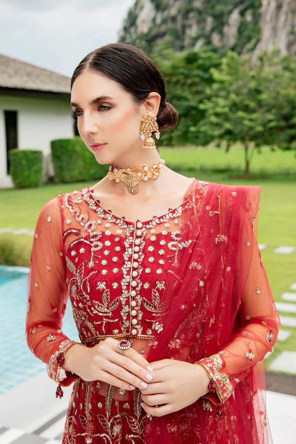 Luminous By Saad Shaikh Unstitched 4 Piece Embroidered Net Suit SSK23L – D & M COLLECTION AND ...